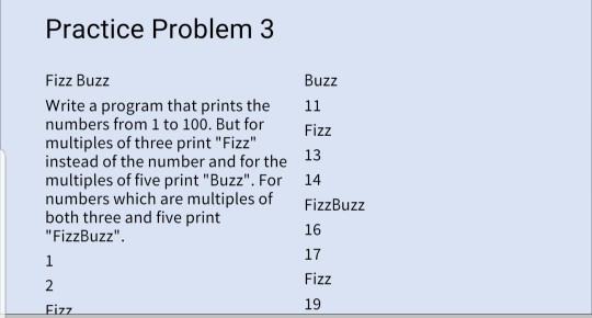 Solved Practice Problem 3 Buzz Fizz Buzz Write a program | Chegg.com