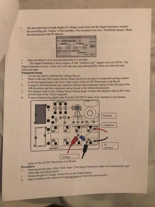 Solved badnt Lab Report- Activity P50: RC Circuit Data Time | Chegg.com