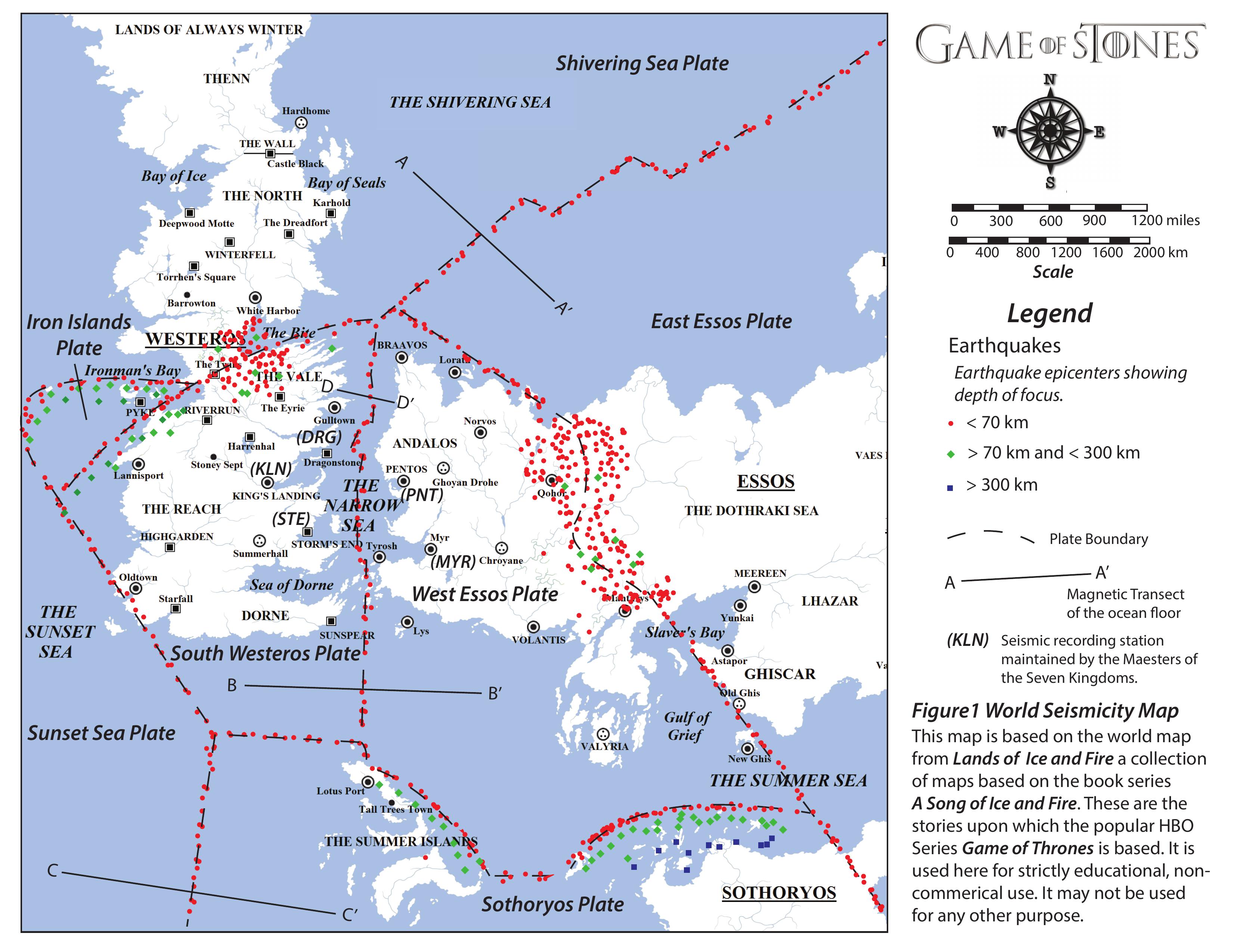 Legend Earthquakes Earthquake epicenters showing | Chegg.com