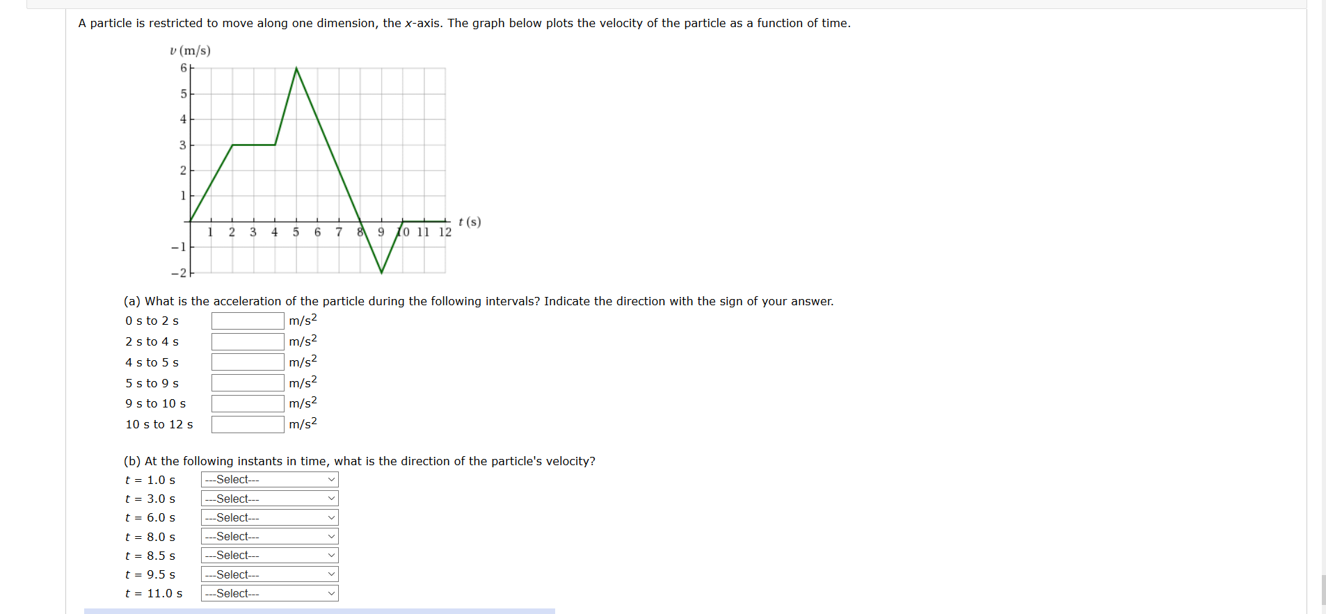 Solved A particle is restricted to move along one dimension, | Chegg.com