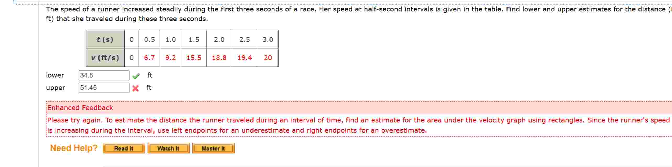 Solved The speed of ﻿a runner increased steadily during the | Chegg.com