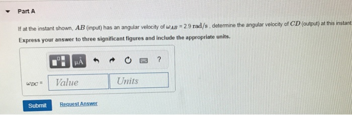 Solved The two-link mechanism serves to ampíify angular | Chegg.com