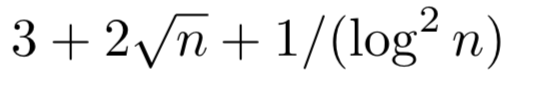 Solved Give the asymptotic values of the following | Chegg.com