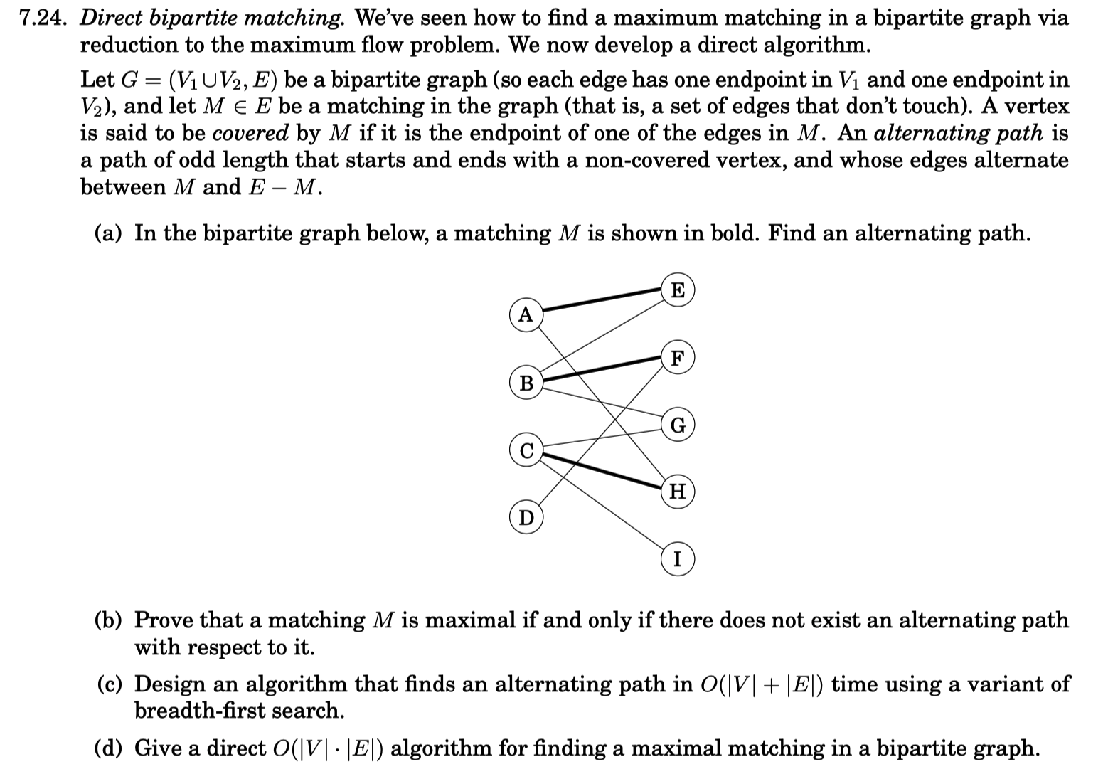 Solved 4. Direct bipartite matching. We've seen how to find | Chegg.com