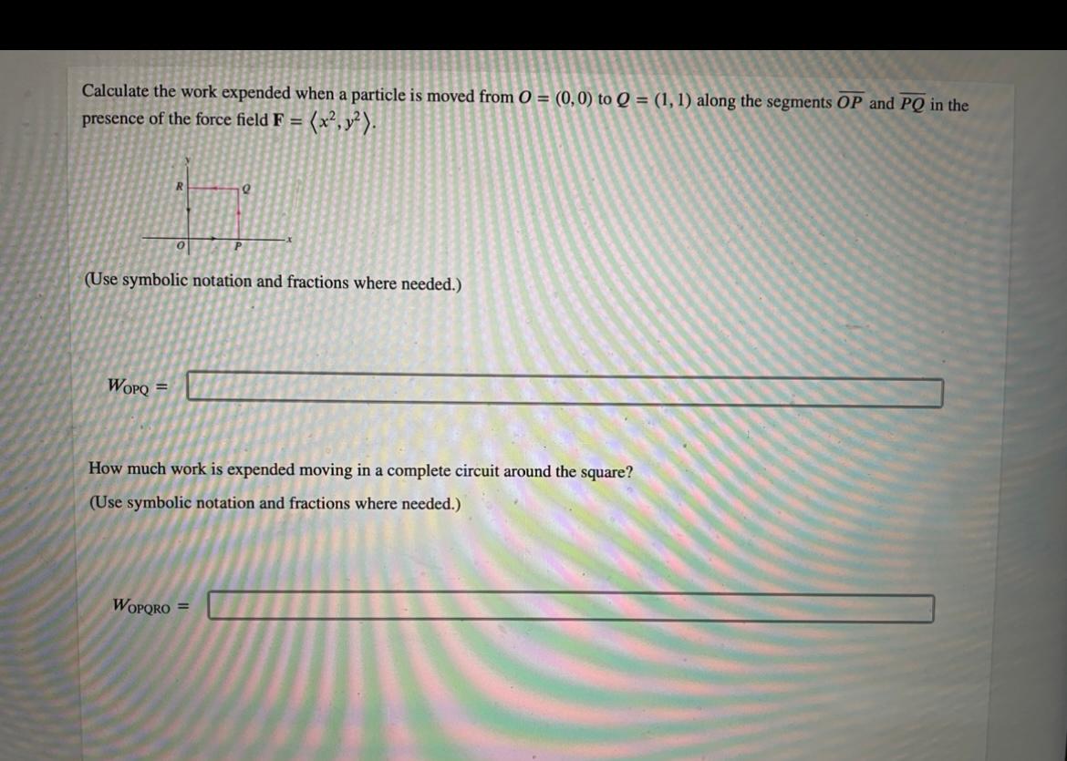 Solved Calculate the work expended when a particle is moved | Chegg.com