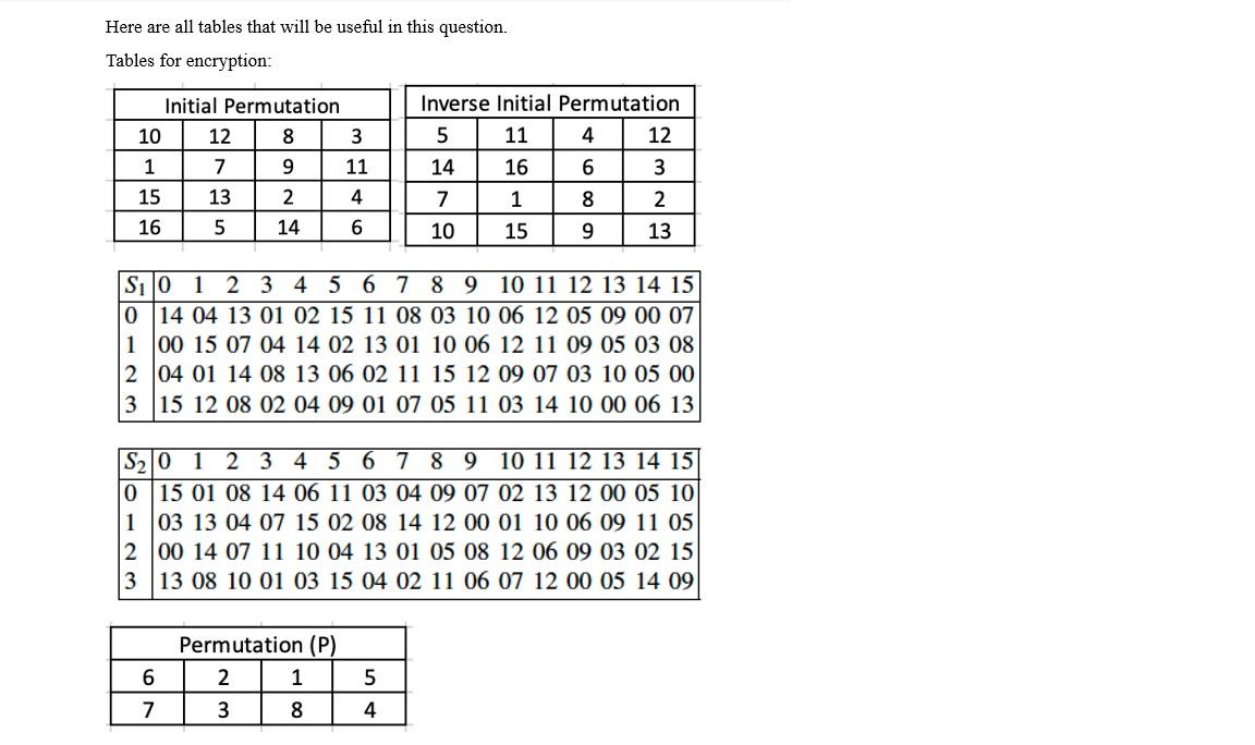 Consider a simple implementation of DES with 16-bit | Chegg.com