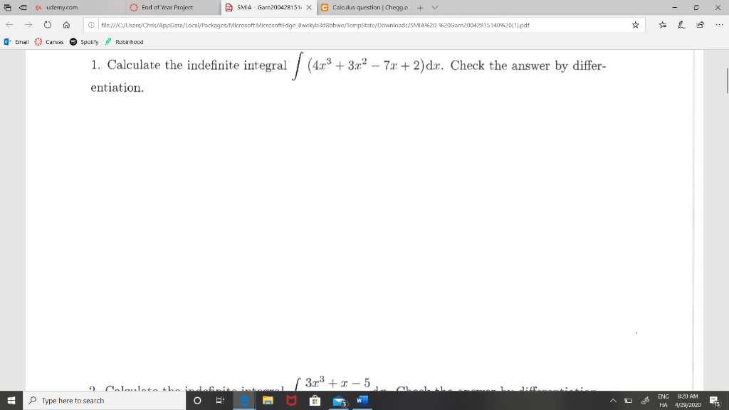 PDF how to check integrals on calculator PDF Télécharger Download