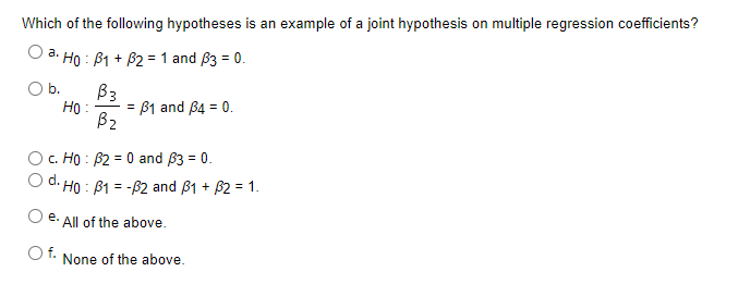 Solved a. Which of the following hypotheses is an example of | Chegg.com