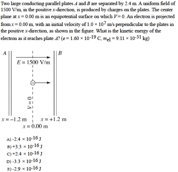 Solved Two large conducting parallel plates A and B are | Chegg.com