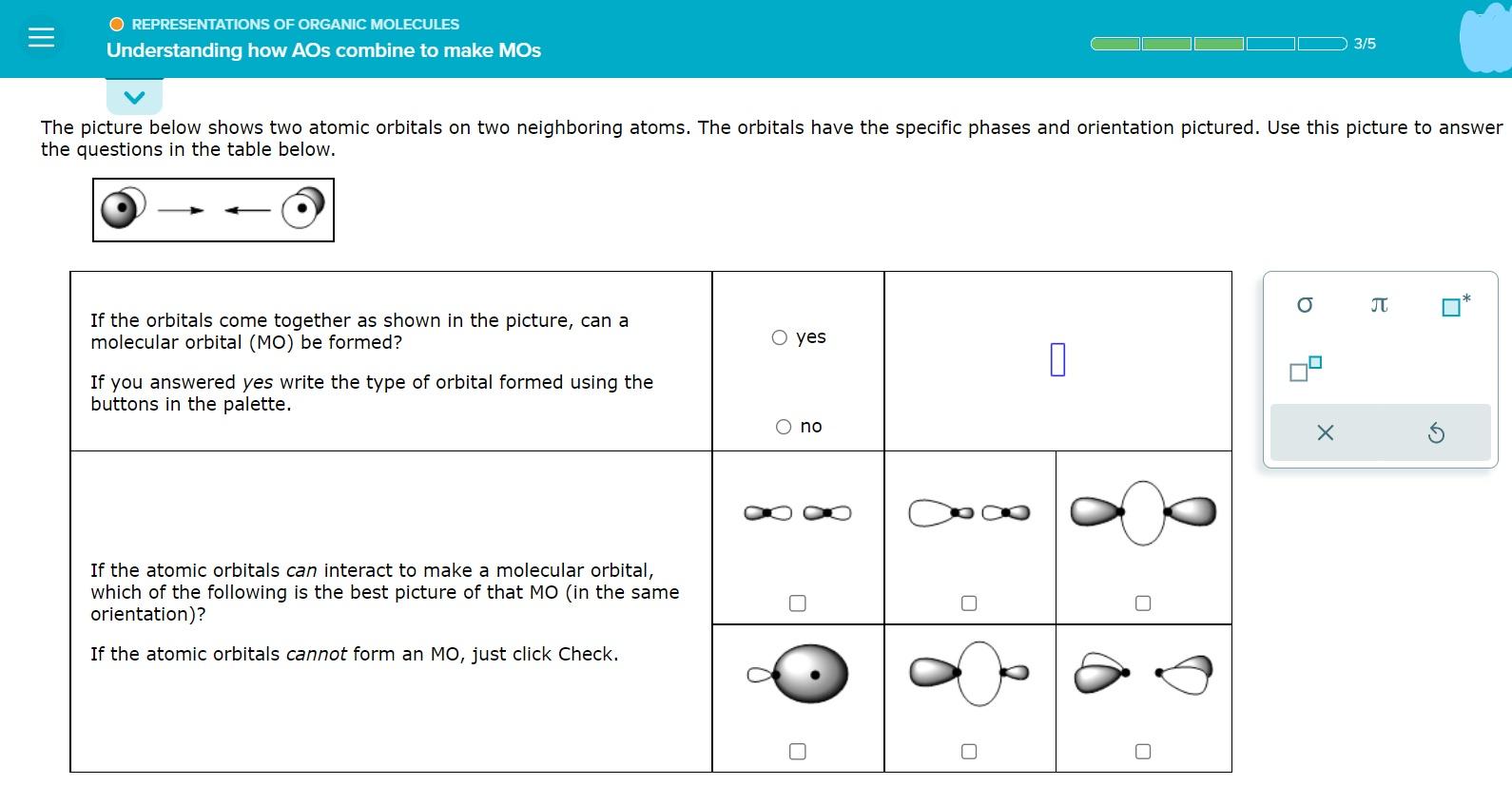 Solved ne picture below shows two atomic orbitals on two | Chegg.com