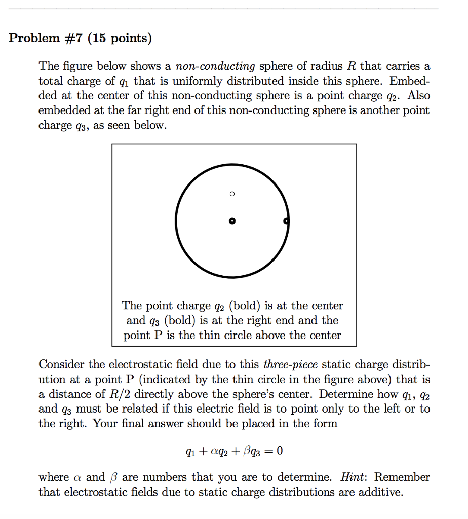Solved Problem #7 (15 points) The figure below shows a | Chegg.com