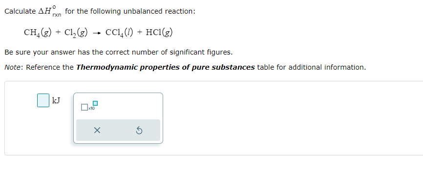 Solved Calculate ΔHrxn° ﻿for the following unbalanced | Chegg.com