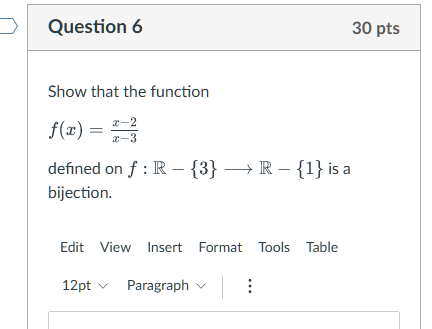Solved Show that the function f(x)=x−3x−2 defined on | Chegg.com