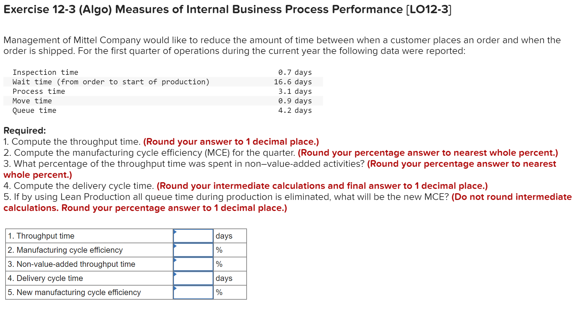 Solved Exercise 12-3 (Algo) Measures of Internal Business | Chegg.com