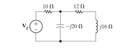 Solved The voltage Vg in the frequency-domain circuit shown | Chegg.com