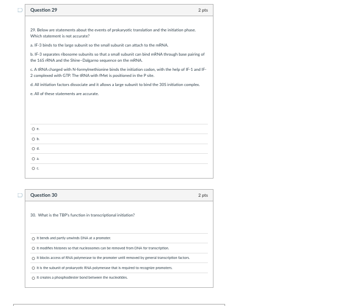 Solved Question 27 2 pts 27. Pick the most accurate order | Chegg.com