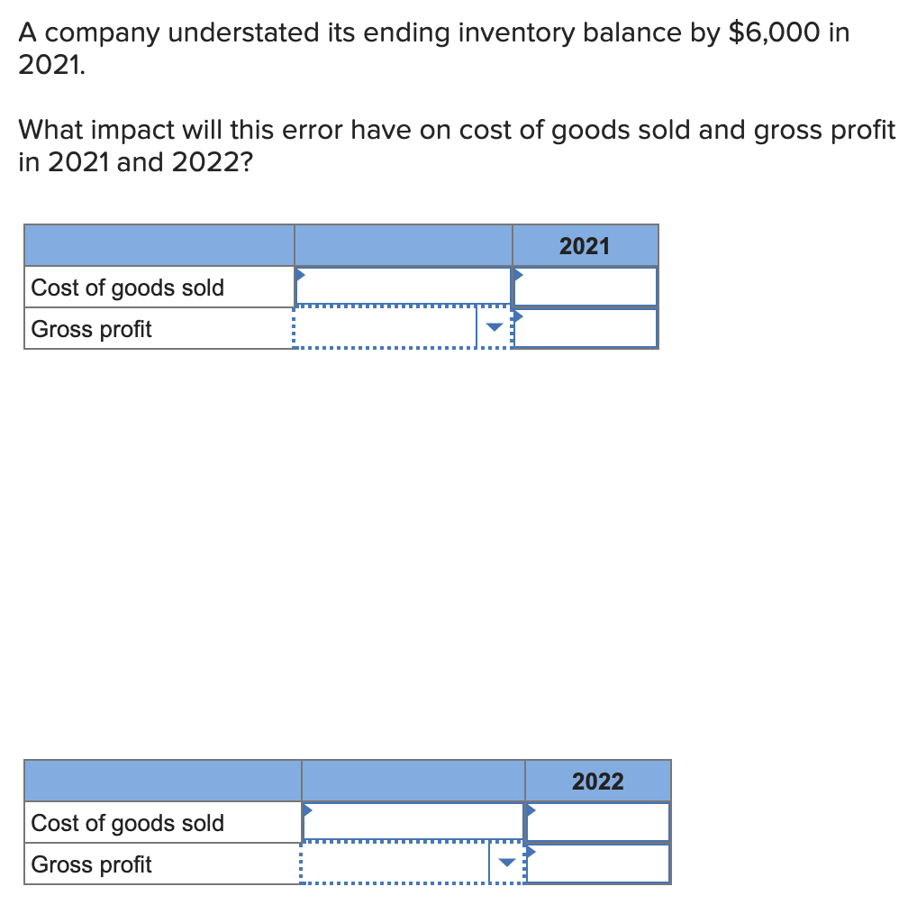 Solved A company understated its ending inventory balance by | Chegg.com