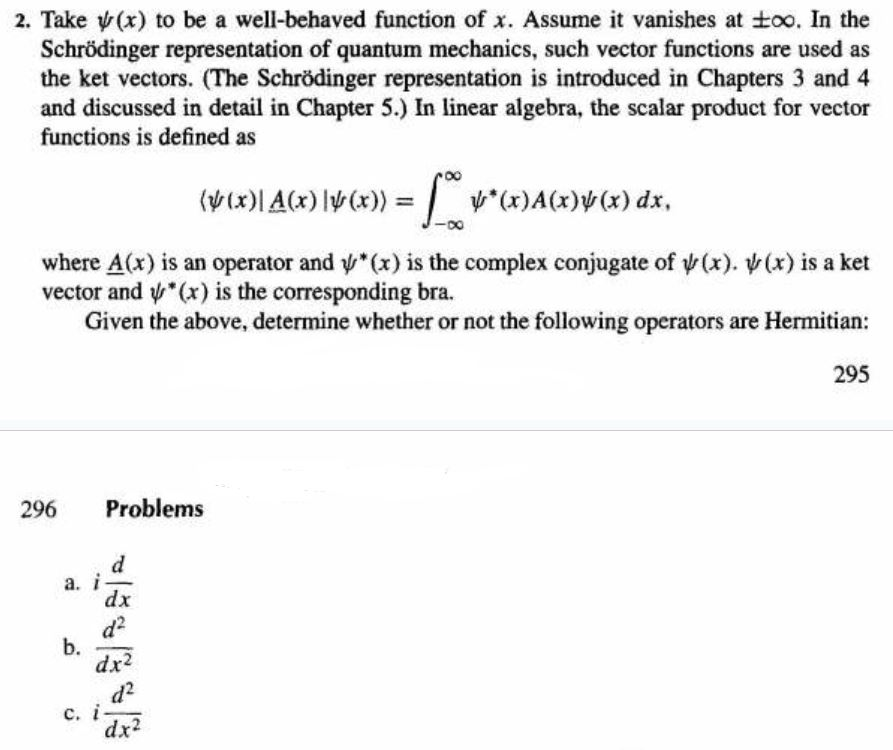 Solved 2. Take y(x) to be a well-behaved function of x. | Chegg.com
