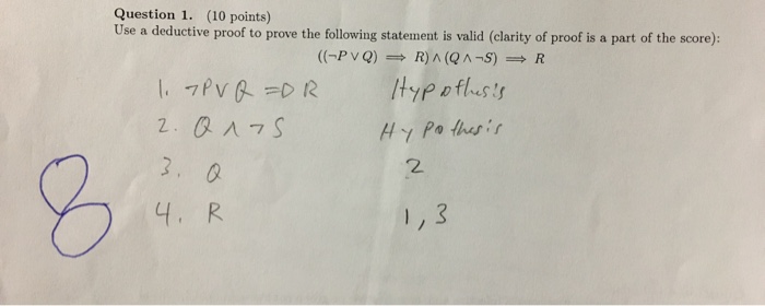 Solved Use a deductive proof to prove the following | Chegg.com
