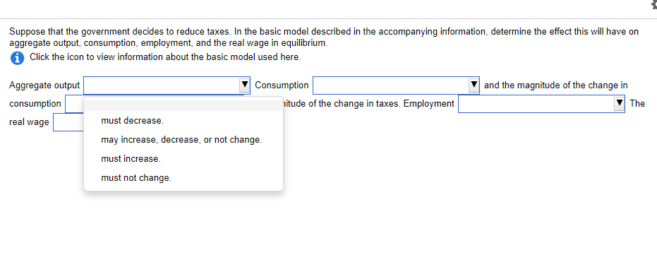 Solved Suppose that the government decides to reduce taxes. | Chegg.com