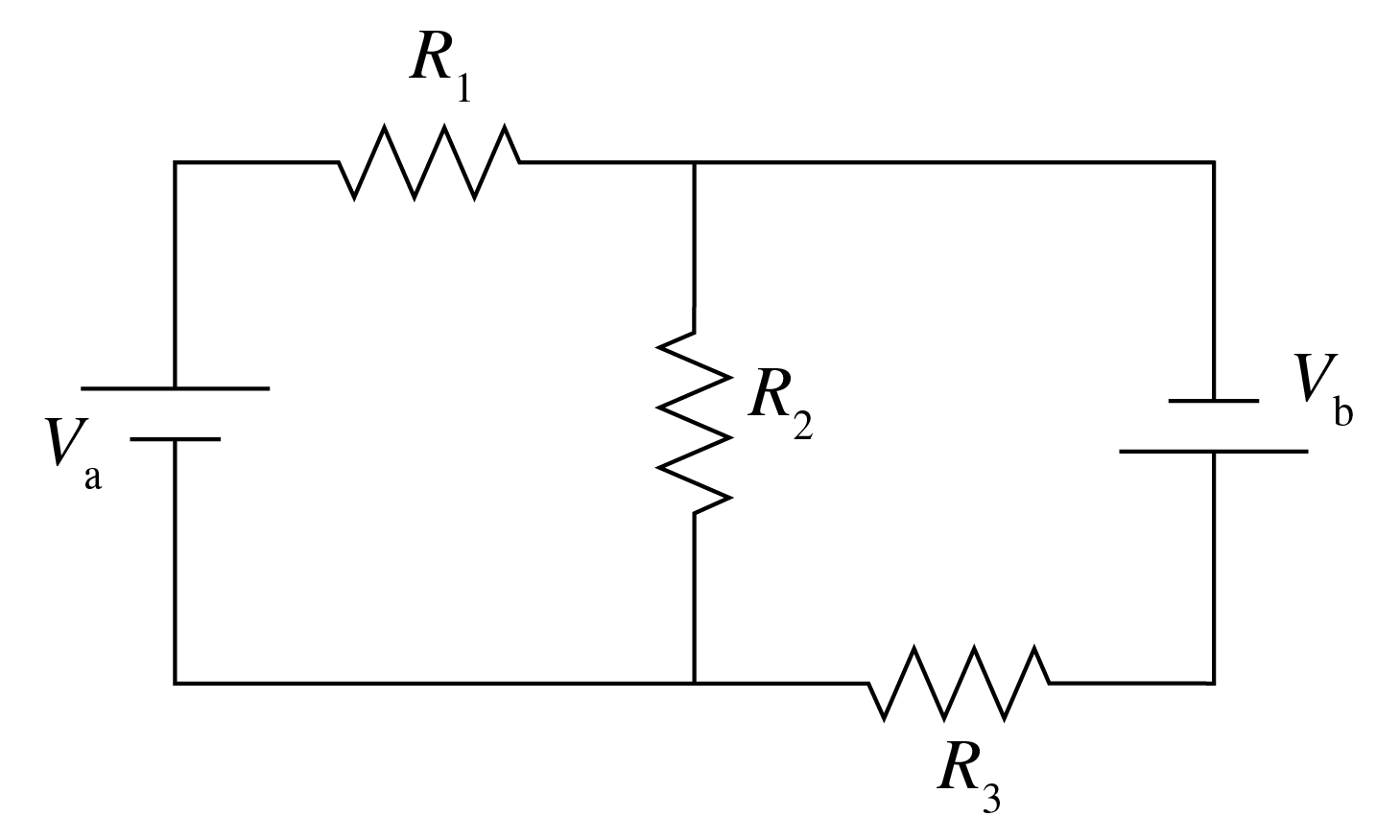 A circuit is constructed using two batteries and | Chegg.com
