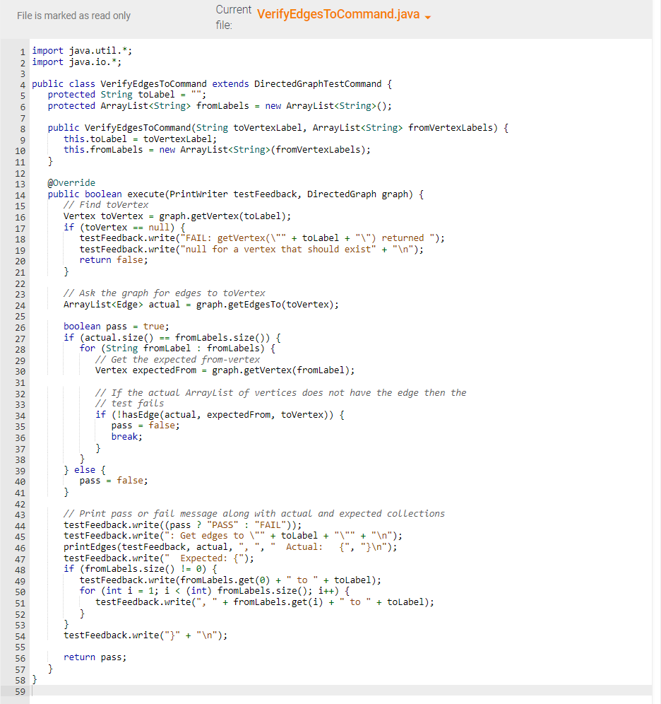 marked as read only Current file: LabProgram.java // | Chegg.com