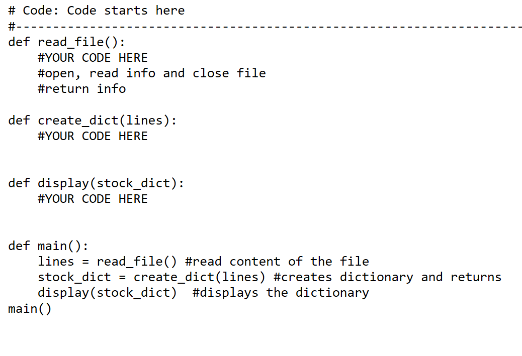 Solved Topics: Functions, Files Read and write, Dictionary | Chegg.com
