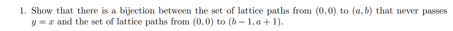 Solved 1. Show that there is a bijection between the set of | Chegg.com