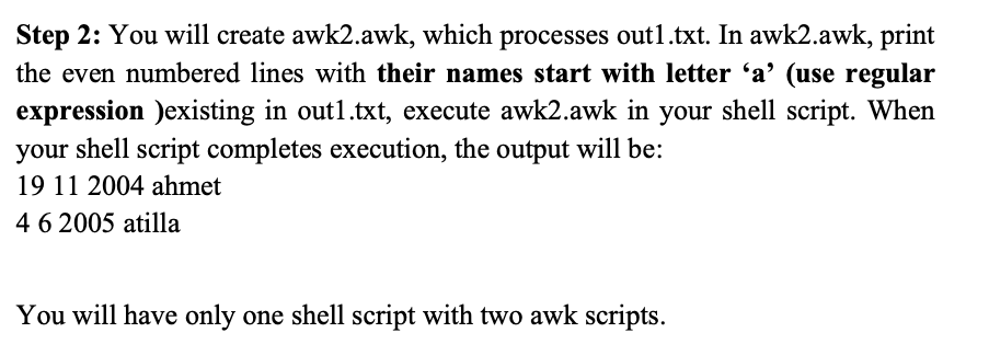 Solved In this assignment, your shell script will be input | Chegg.com