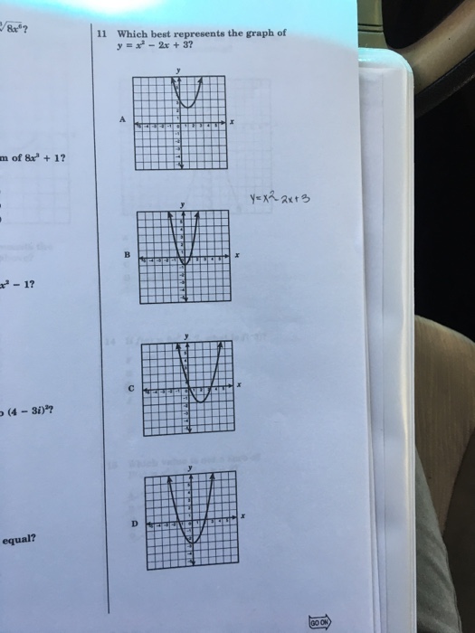 Solved 11 Which best represents the graph of m of 8x 1? | Chegg.com