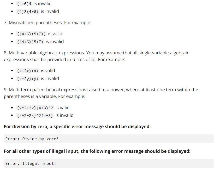 Cursed Calculator Overview You have been tasked with | Chegg.com