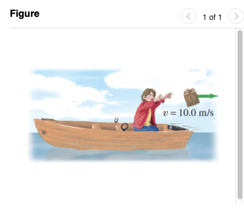 Solved 1 of 1Problem 7.07 1 of 9 A child in a boat throws a | Chegg.com
