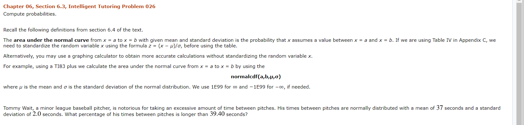 Solved Chapter 06, Section 6.3, Intelligent Tutoring Problem | Chegg.com