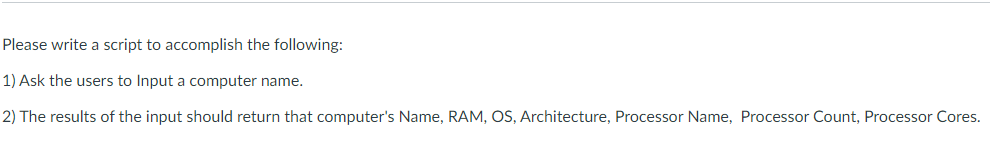 Solved In a Powershell class, learning about how to write | Chegg.com