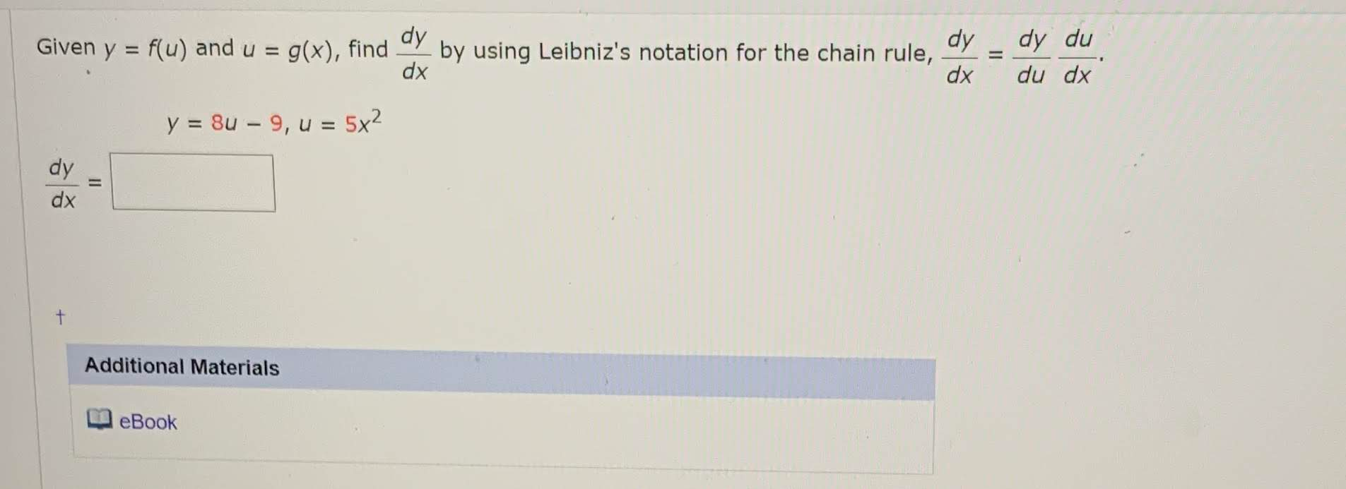 Solved dy g(x), find ay by using Leibniz's notation for the | Chegg.com Solved dy g(x), find ay by using Leibniz's notation for the | Chegg.com
