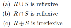 Solved Suppose that R and S are reflexive relations on a set | Chegg.com
