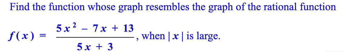 Solved Find the function whose graph resembles the graph of | Chegg.com