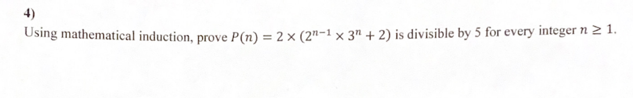 Solved Using mathematical induction, prove | Chegg.com