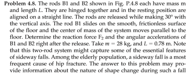 Solved Problem 4.8. The rods B1 and B2 shown in Fig. P.4.8 | Chegg.com