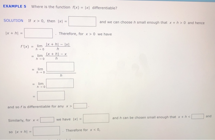 Solved EXAMPLE 5 where is the function f(x) = 1x1 | Chegg.com