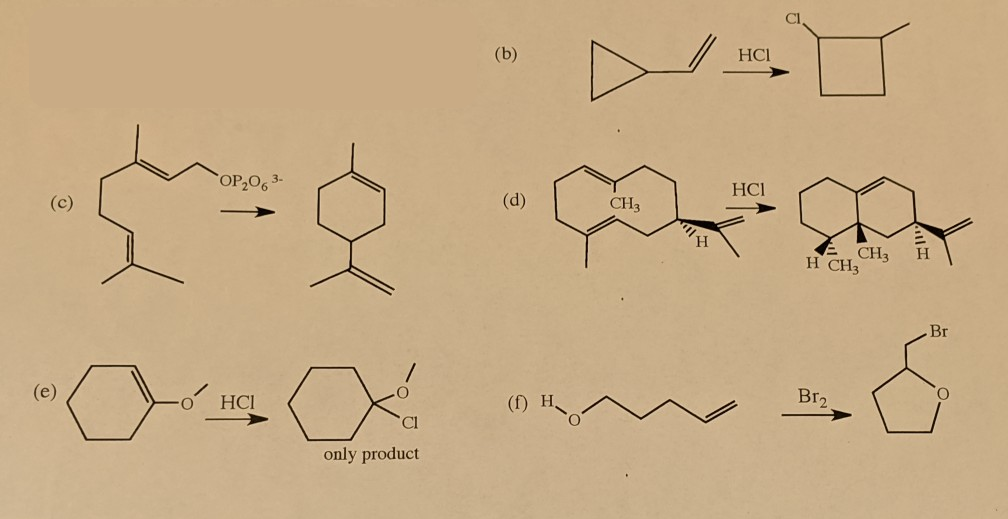 Solved НСІ ТОР,06 3- HCI CH3 ПЕСНа HCH3 Н B12 HCI (0) Н. СІ | Chegg.com