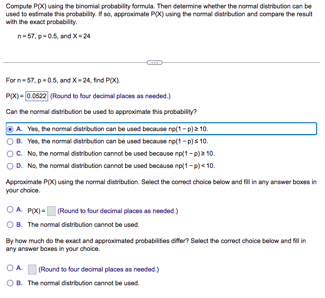 Solved Compute P(X) using the binomial probability formula. | Chegg.com