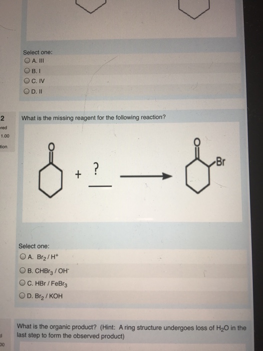 Solved What is the missing reagent for the following | Chegg.com
