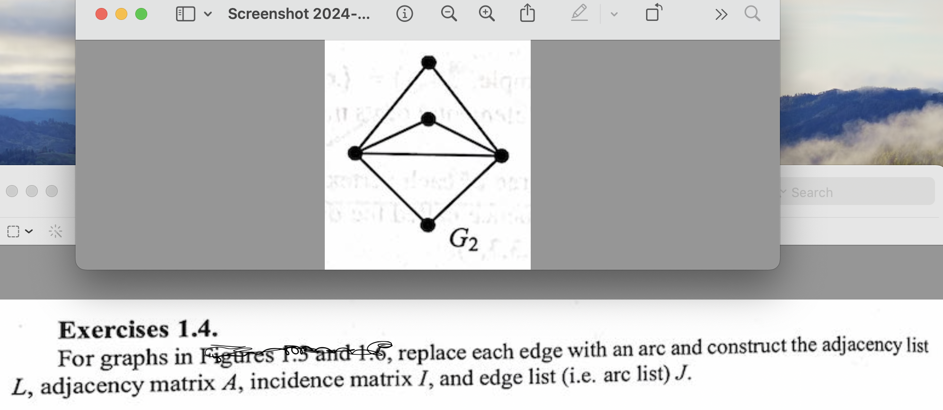 Solved For the given graph, replace each edge with an arc | Chegg.com