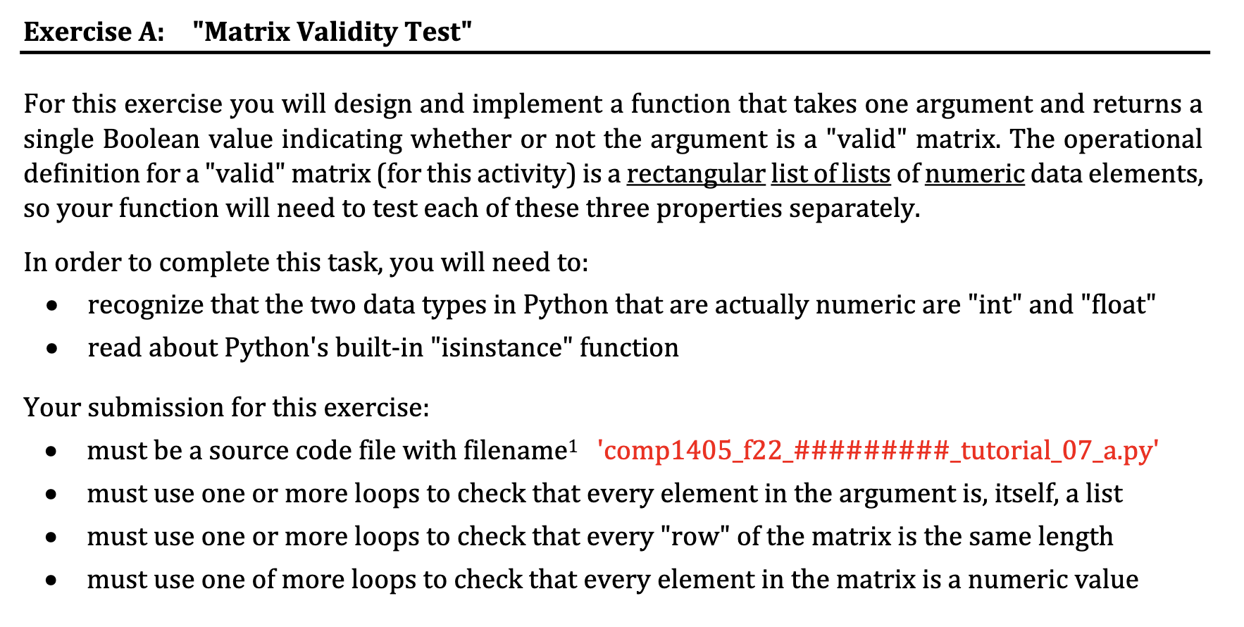 Solved For this exercise you will design and implement a | Chegg.com