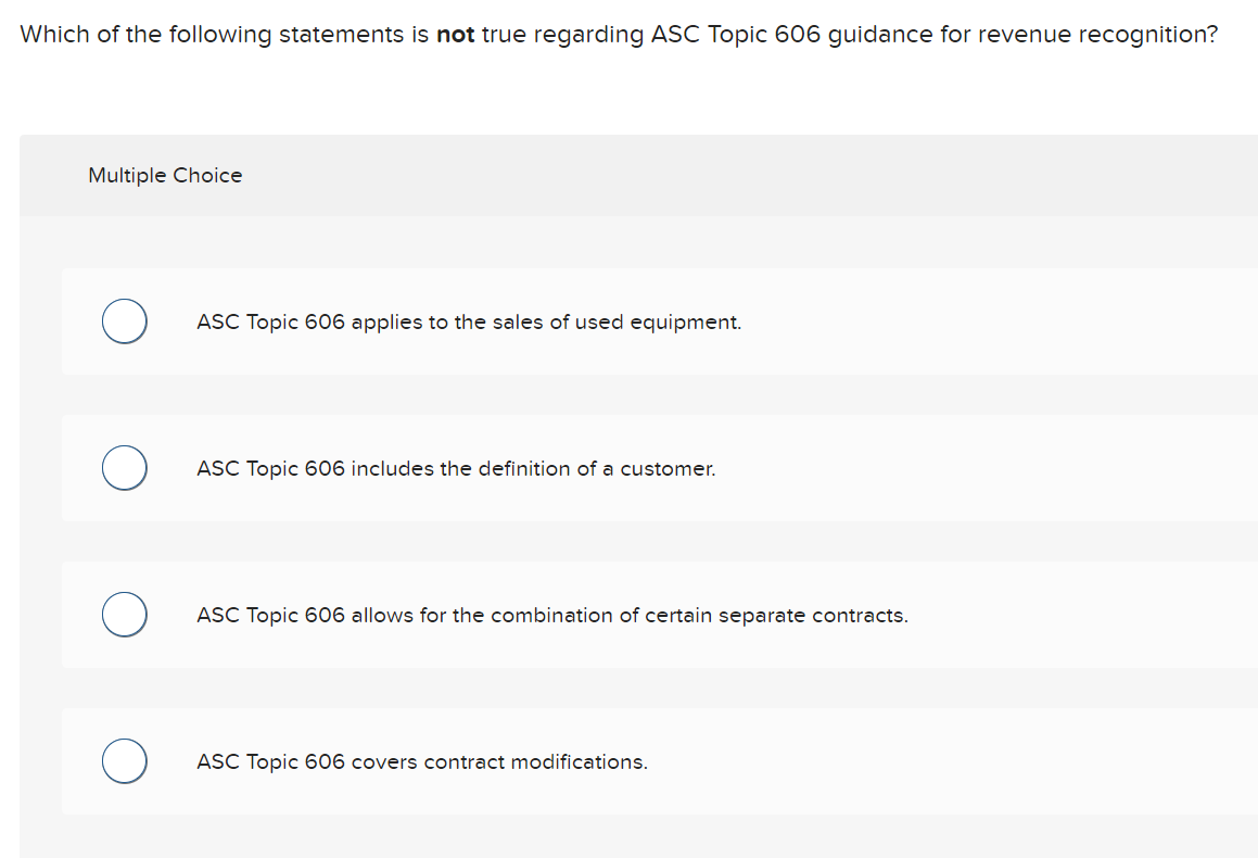 Solved ch of the following statements is not true regarding | Chegg.com
