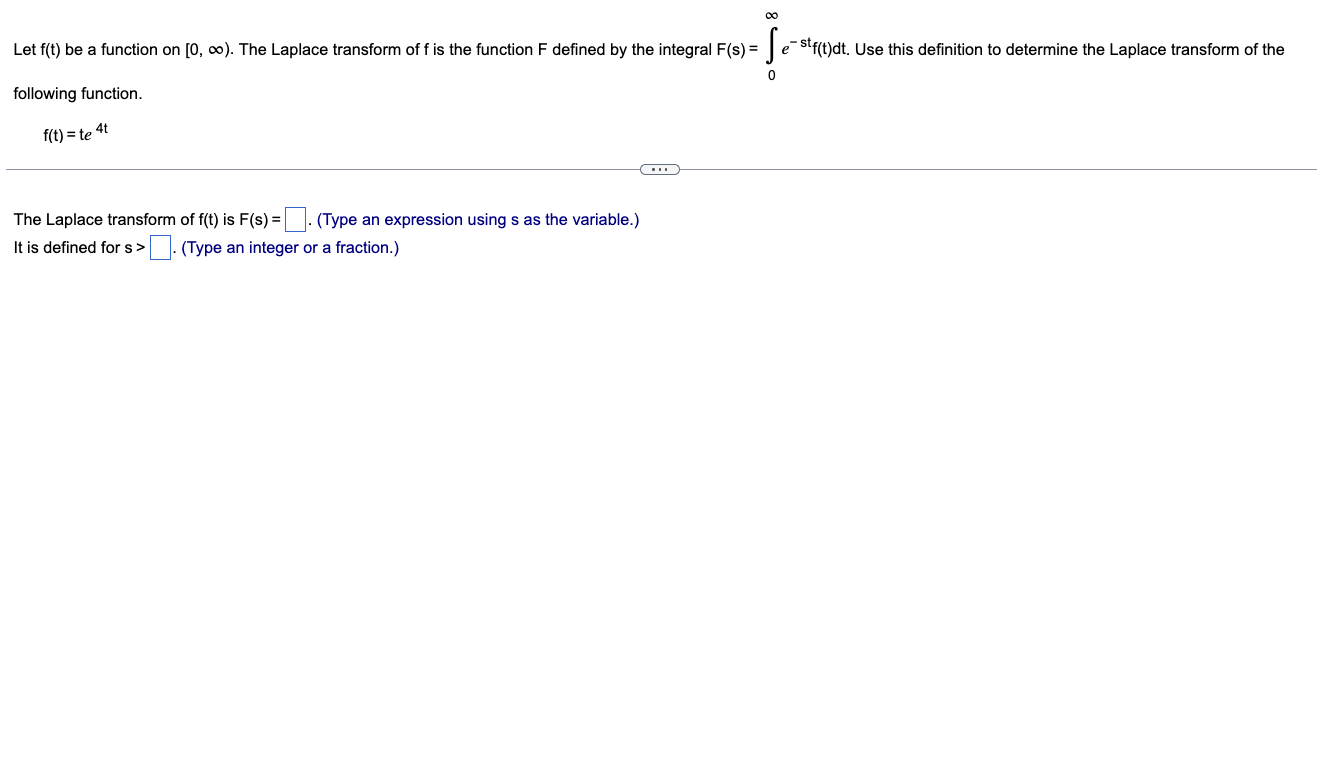Solved Let f(t) be a function on [0,∞). The Laplace | Chegg.com