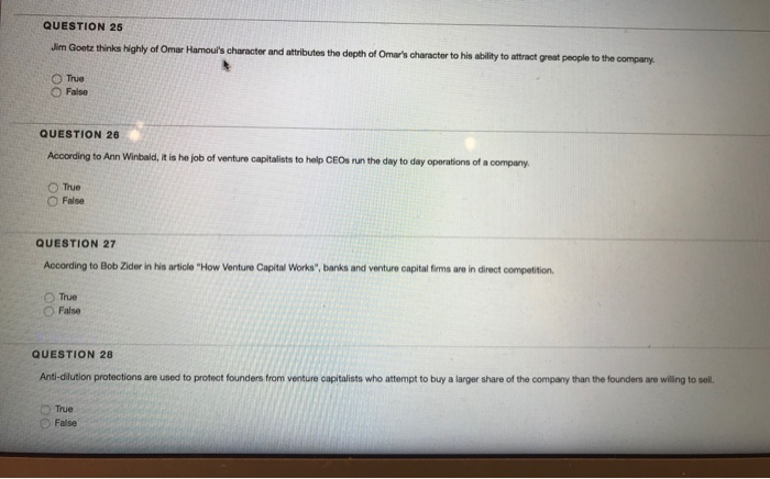 Solved QUESTION 25 Jim Gootz thinks highly of Omar Hamout's | Chegg.com