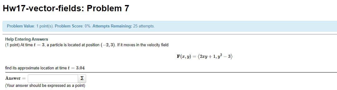 Solved Hw17-vector-fields: Problem 7 Problem Value: 1 | Chegg.com