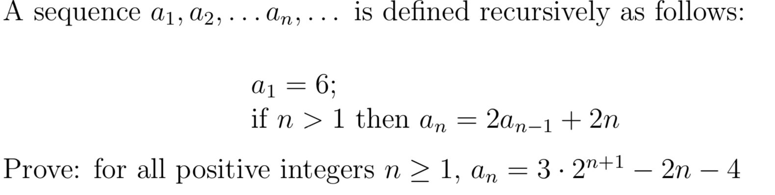 Solved A sequence Q1, Q2, ... An,... is defined recursively | Chegg.com